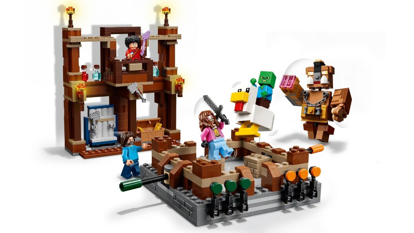 New LEGO Minecraft Mansion Set with Secret Battle Arena Now Available ...