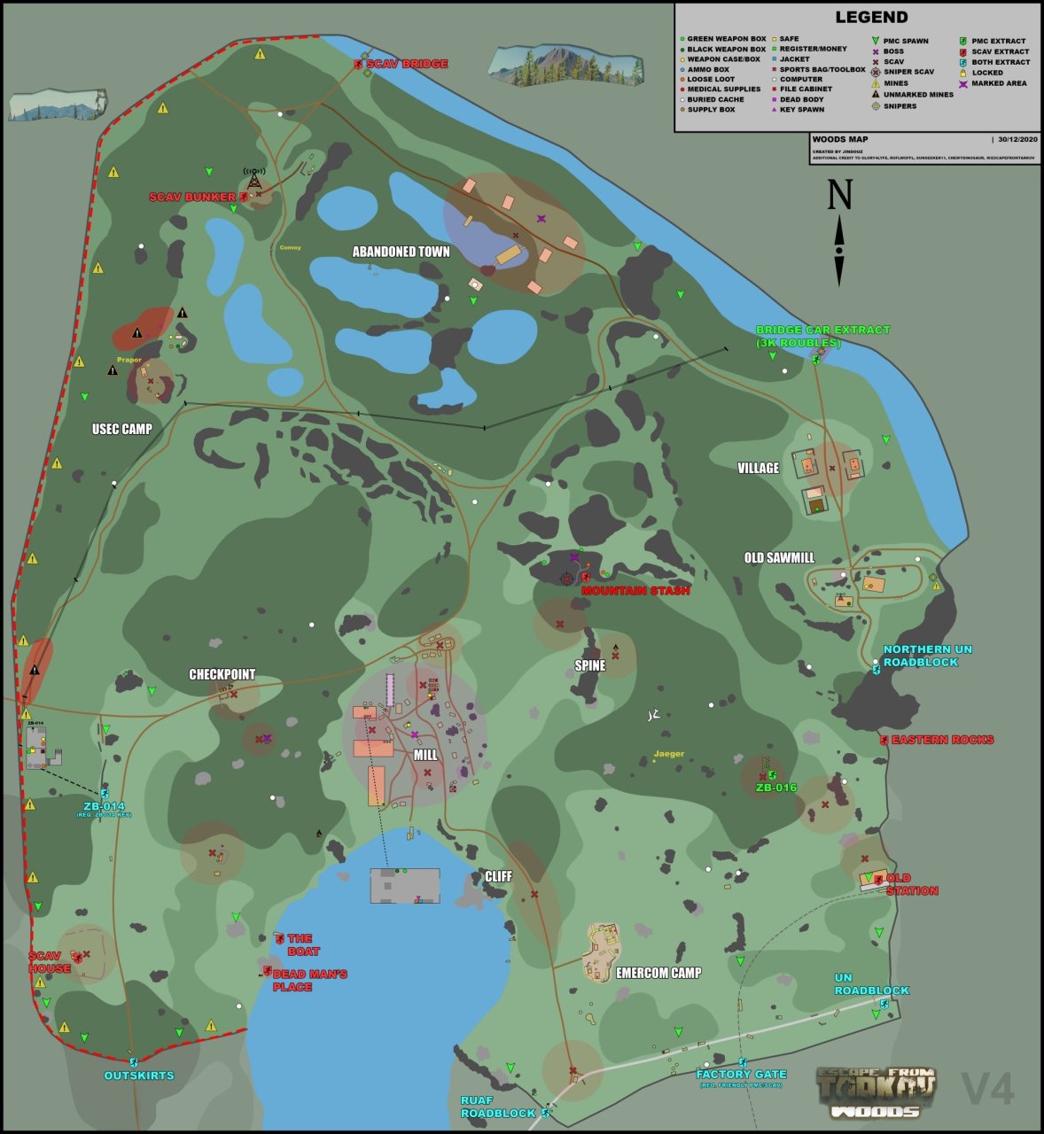 Guia do Mapa Woods em Escape from Tarkov - Ensigame