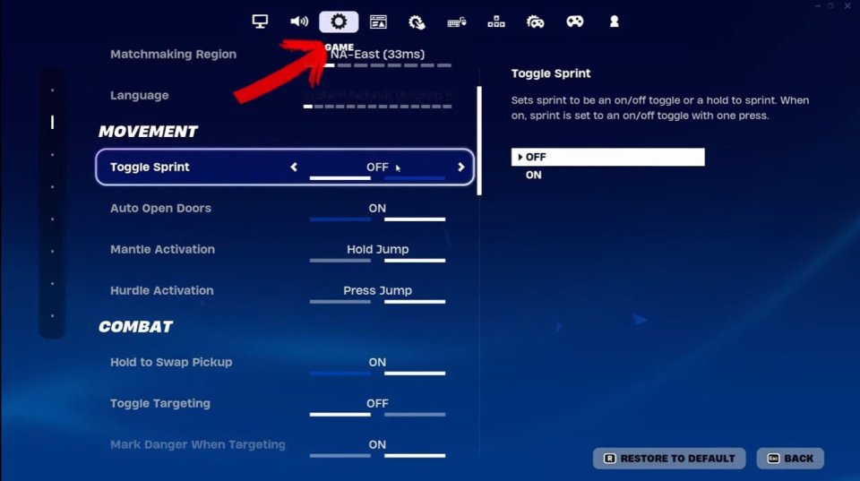 Controls for Fortnite - Ensigame