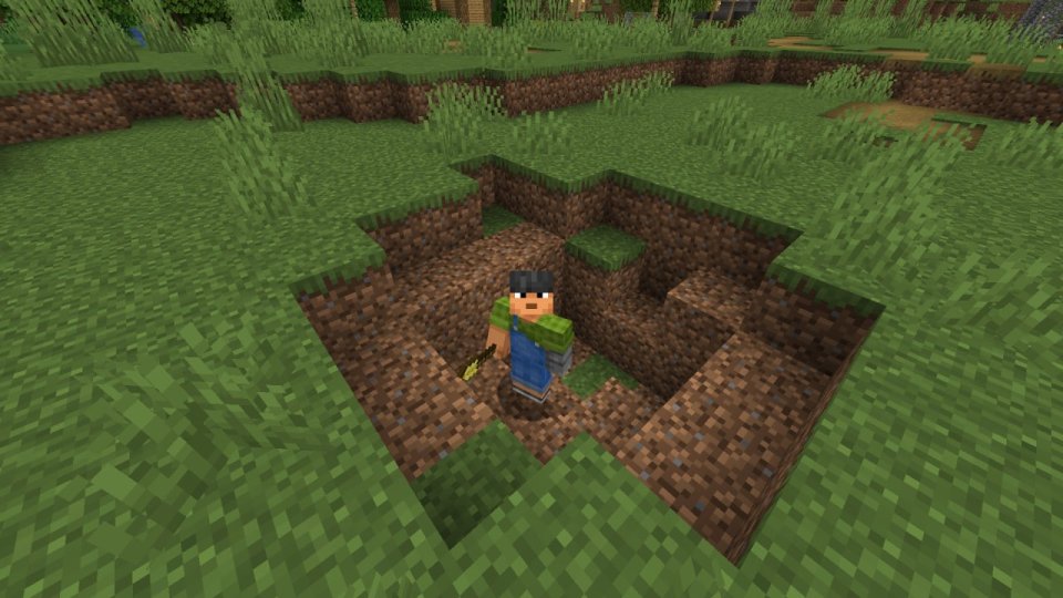 Crafting items in Minecraft - crafting the shovels - Ensigame