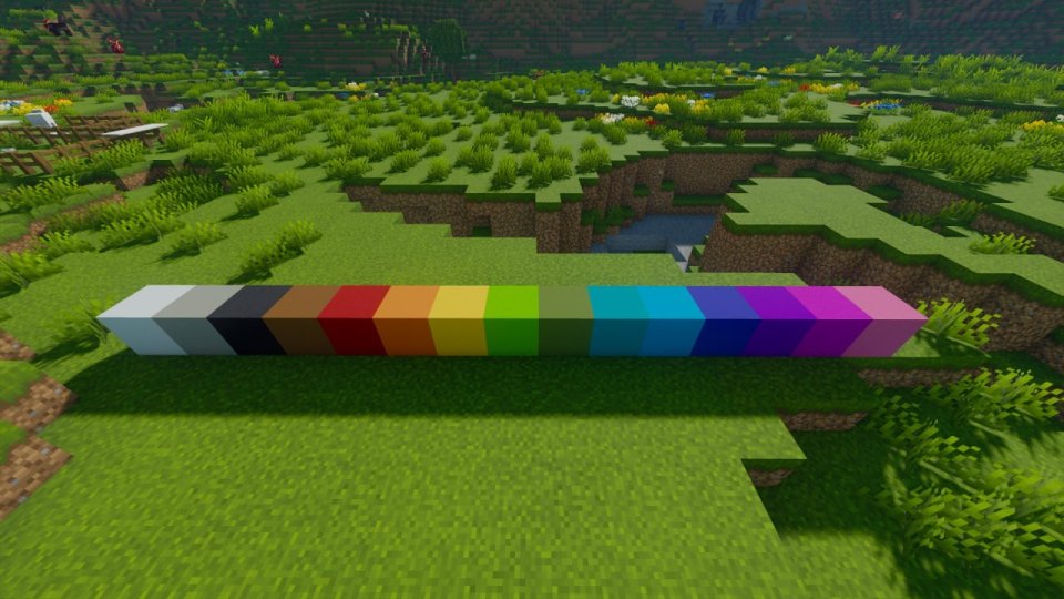 Blocos estéticos e vibrantes concreto no Minecraft - Ensigame