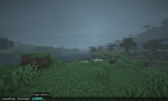 Minecraft tricks - secret commands for changing the weather - Ensigame