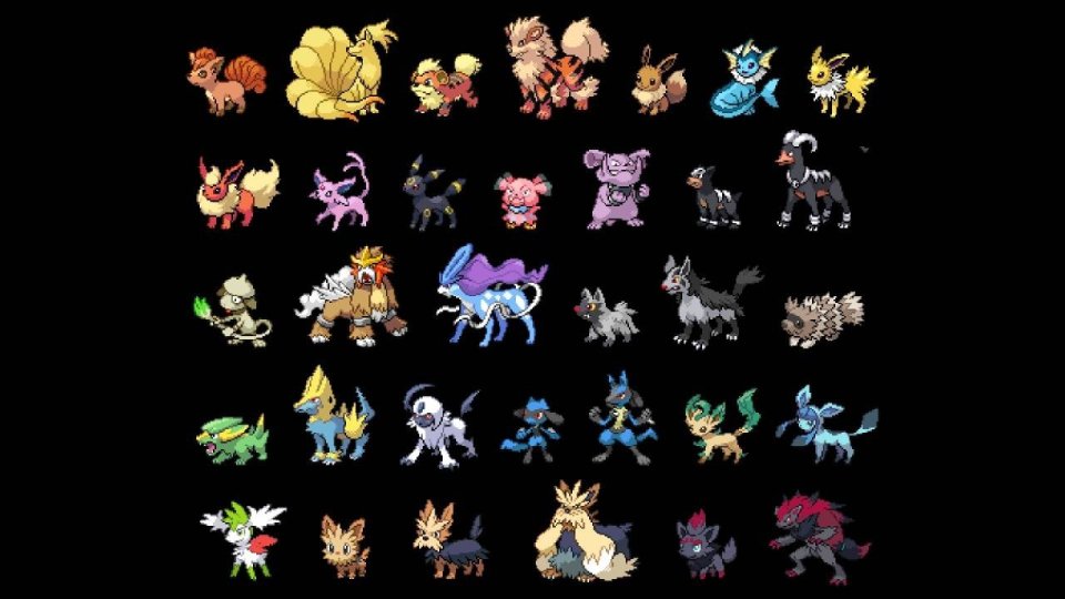 A selection of Pokémon dogs - Ensigame