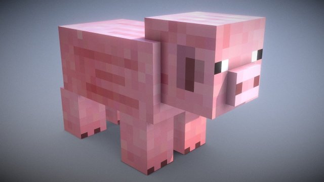 Live pink cubes in Minecraft - all about pigs - Ensigame