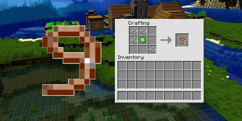 La laisse - comment le fabriquer dans Minecraft - Ensigame