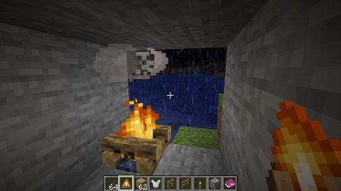Light and heat in Minecraft - how to create a campfire - Ensigame