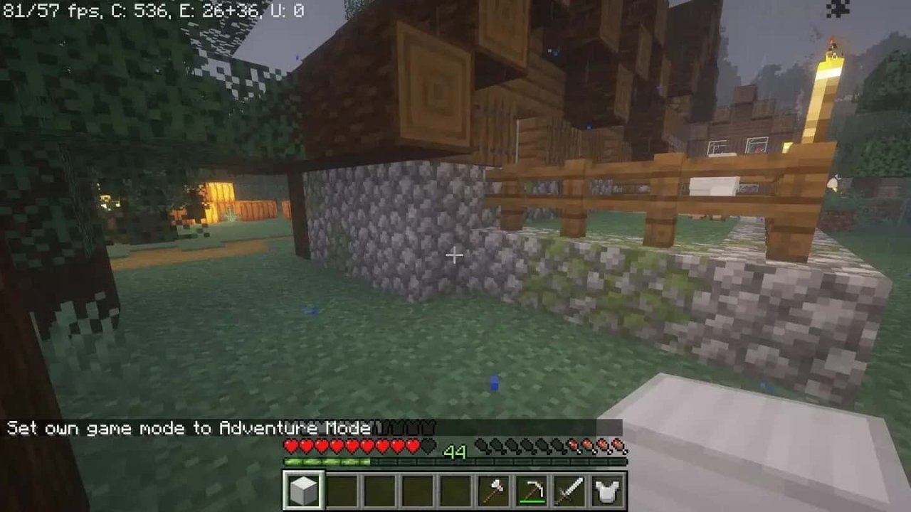 The choice for adventure lovers is the classic Minecraft mode - Ensigame