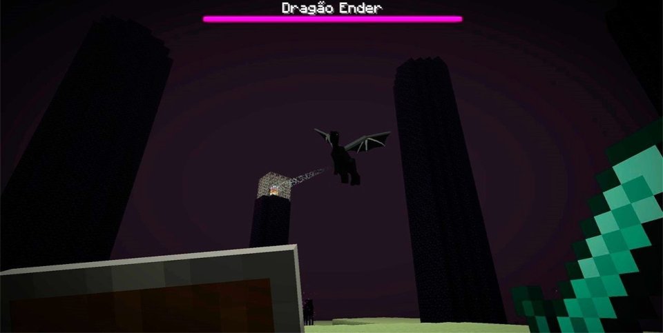 Passo arriscado no Minecraft-como invocar um dragão - Ensigame