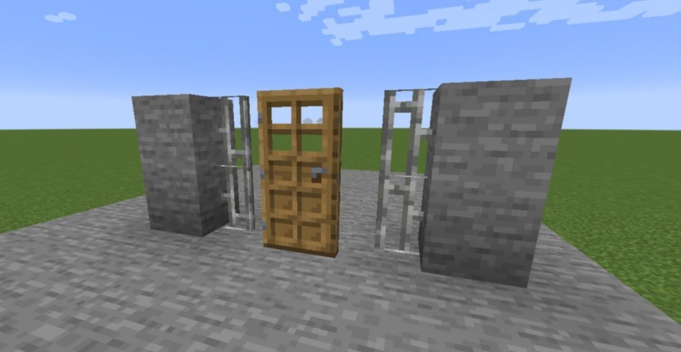 Iron bars in Minecraft - crafting and usage - Ensigame