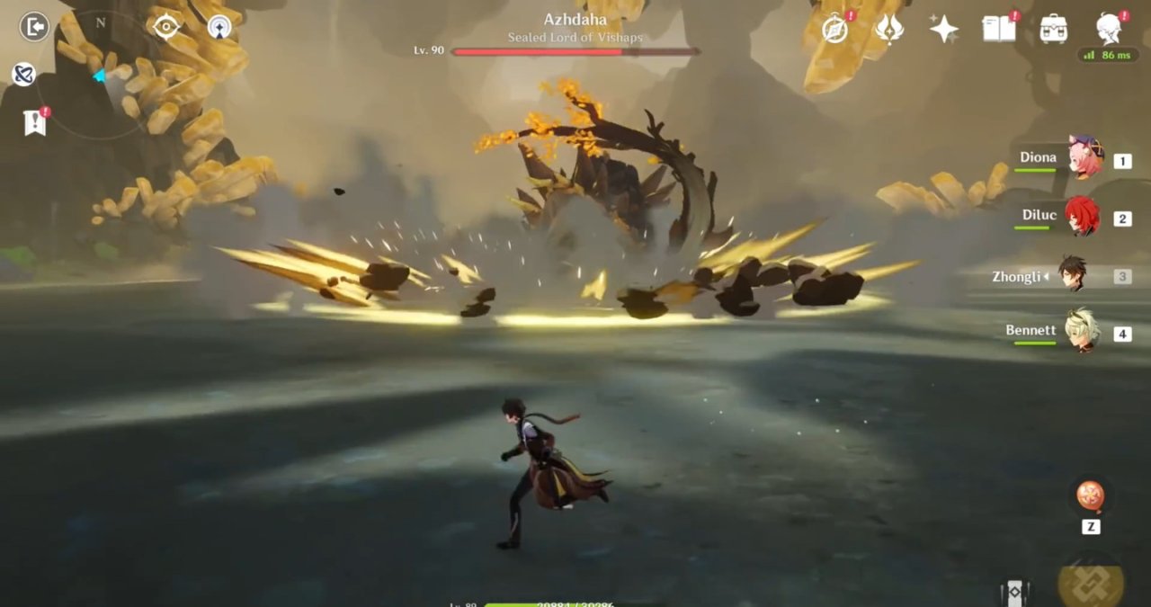 Genshin Impact Azdaha Guide: How to Beat the Weekly Boss - Ensigame
