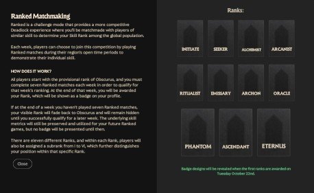 All Deadlock ranks revealed - Ensigame