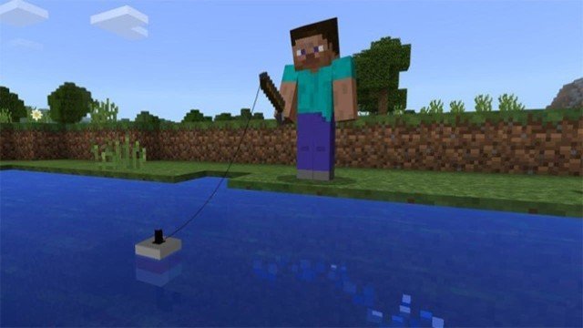 Fishing in Minecraft: Crafting de pescar - Ensigame