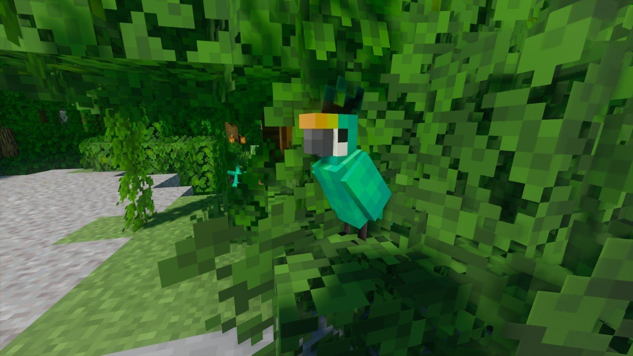 Minecraft - parrot search and taming - Ensigame