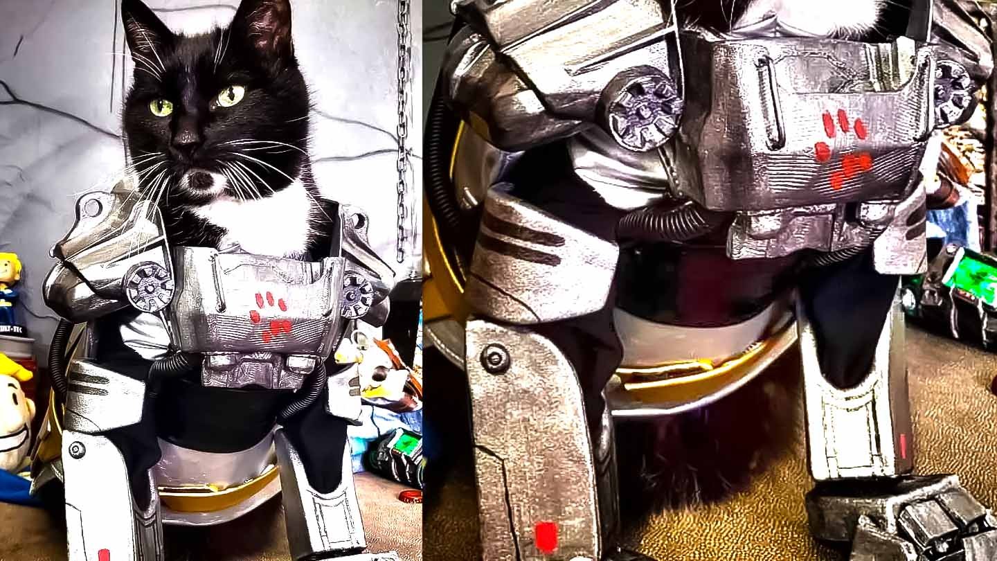 Fallout fan creates power armor for their cat - Ensigame